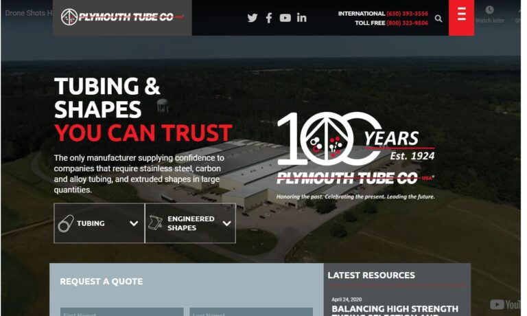 Plymouth Tube Company | Titanium